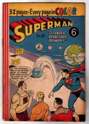 Australian SUPERMAN 83 DC Comics 1956 Full Color w Action Comics 220 ...