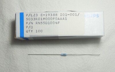 Qty(100) NOS Philips (Mepco Centralab) 1 Meg RN55D Resistors | eBay