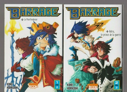 BARRAGE tomes 1 et 2 Horikoshi MANGA série COMPLETE shonen | eBay
