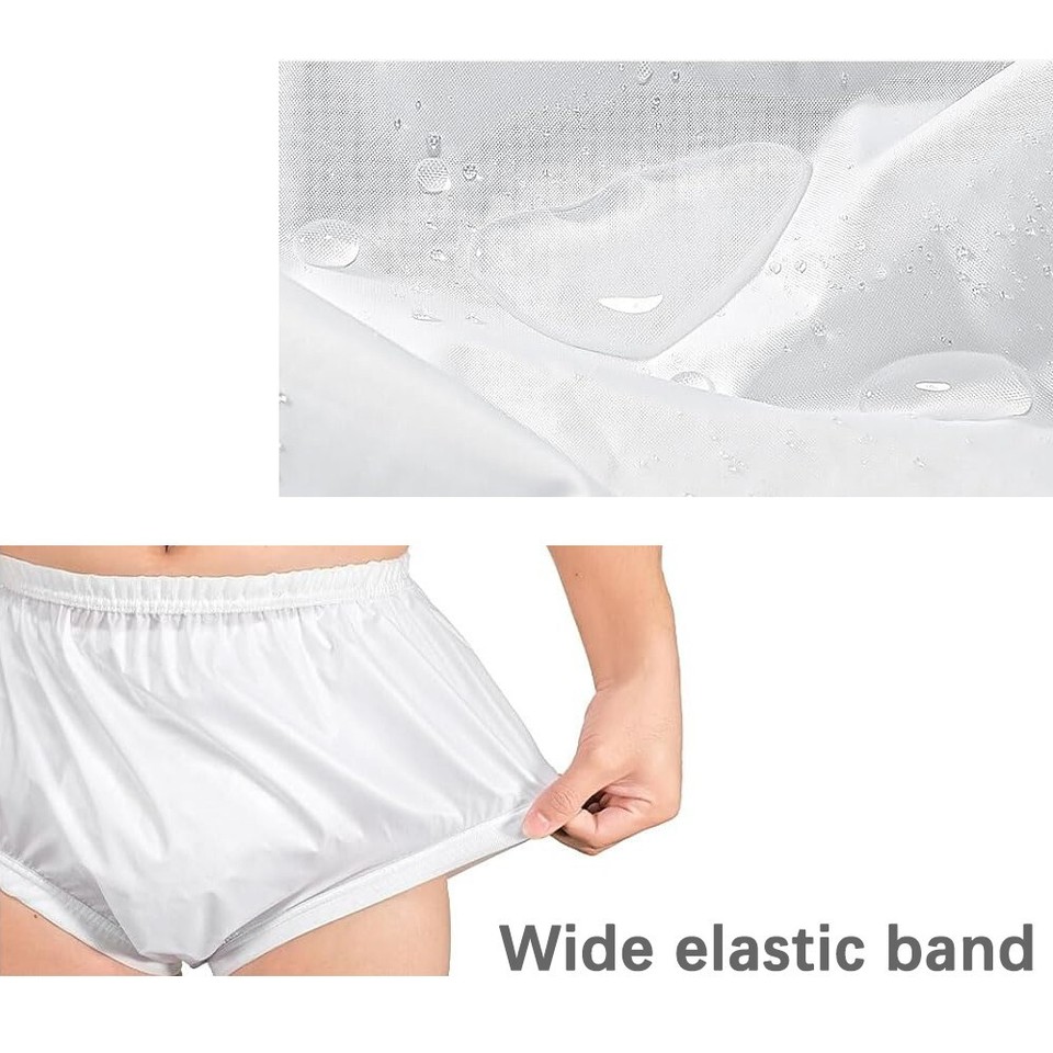 Reusable Adult Diaper Cover Noiseless Incontinence Leak-Protection ...