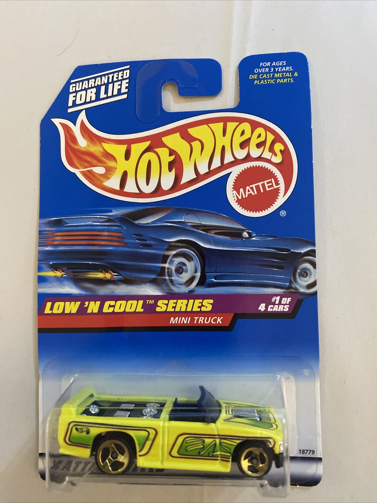 Hot Wheels Mini Truck Low 'n Cool Series #18779 New in Pack 1997 Yellow ...