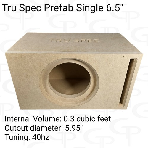 TRU SPEC Prefab Single 6.5" Subwoofer Enclosure Sub Box | eBay