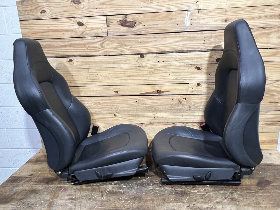 OEM 2004-2008 CHRYSLER CROSSFIRE BLACK LEATHER SEAT SEATS SET | eBay