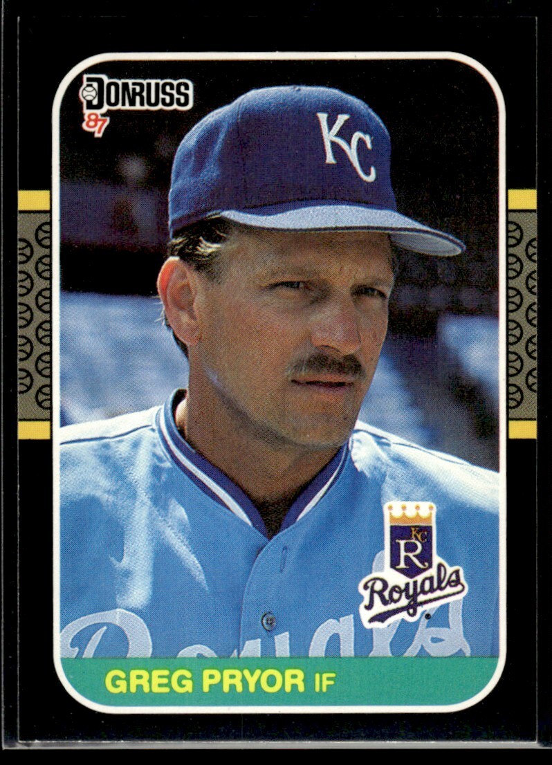 1987 Donruss #378 Greg Pryor Kansas City Royals | eBay