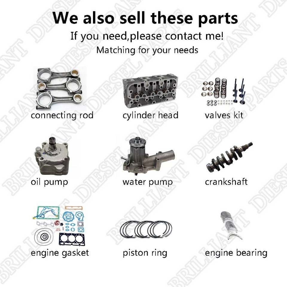 3T75U Engine Overhaul Rebuild Kit With Valves For Yanmar Tractor | eBay