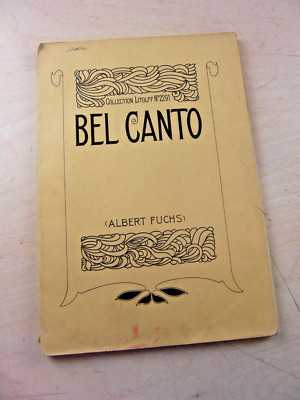 alte Noten Bel Canto Albert Fuchs Collection Litolff No 2291 mittl ...