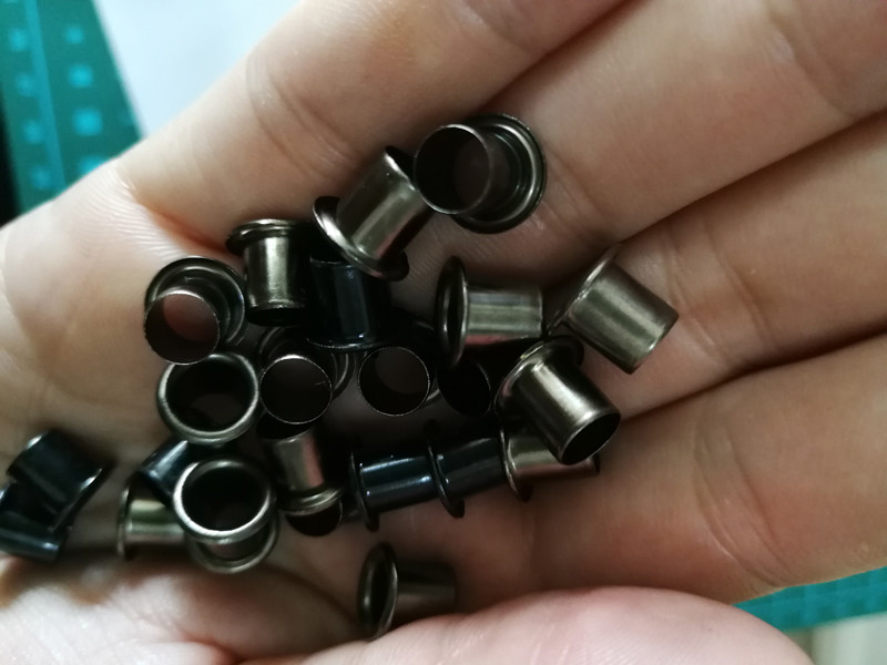 #8-9-7.9mm 1/4" black Eyelets Rivet with tools for Kydex Holster 0.08 ...