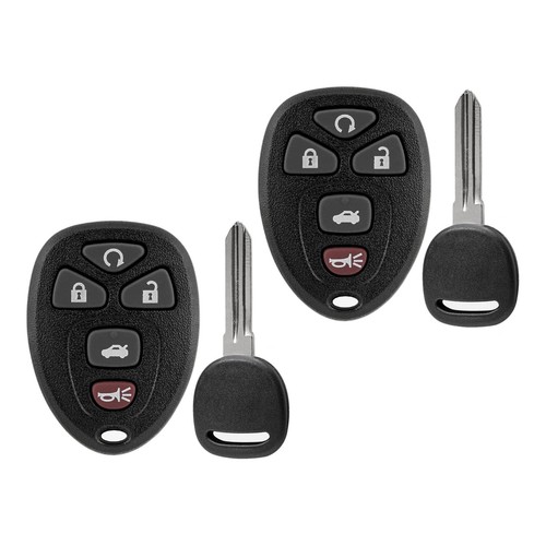 Keyless Remote Start Car Key Fob with Ignition Key fits Chevy Impala ...