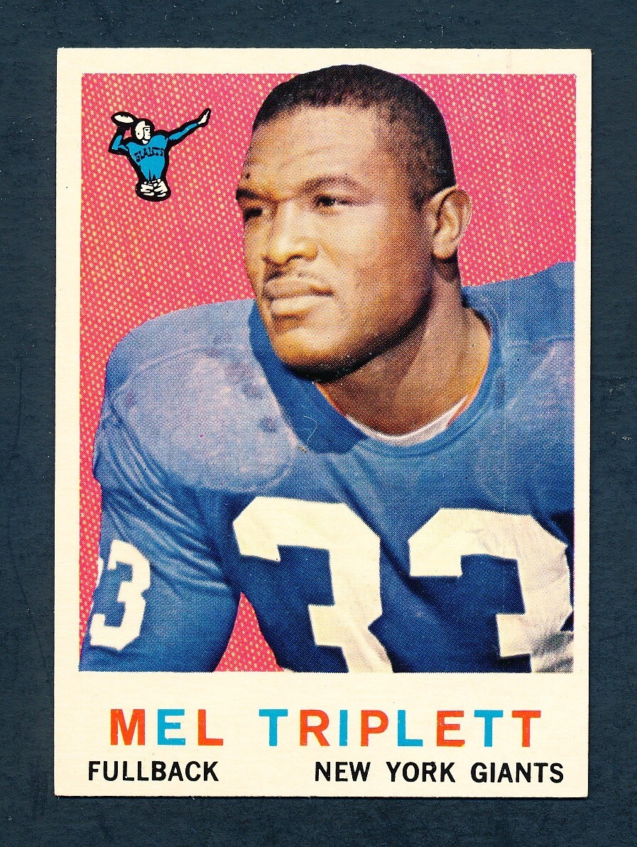 1959 TOPPS Football #160 MEL TRIPLETT NRMT | eBay