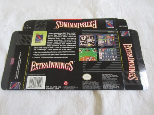 Extra Innings (Super Nintendo Entertainment System, 1992) for sale ...
