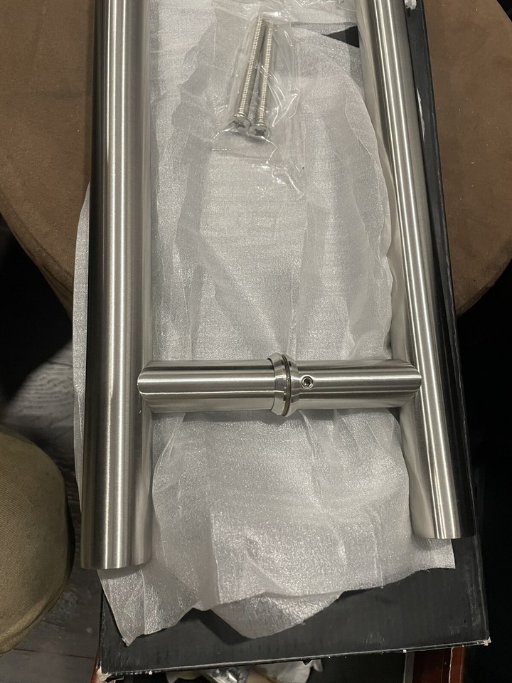 20" Entry Door Pull Handle stainless steel Ladder Handle for glass ...