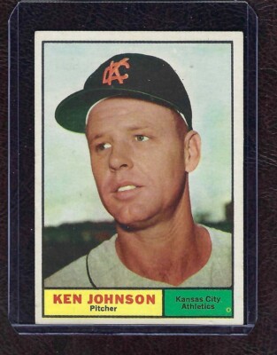 1961 Topps #24 Ken Johnson, Kansas City Athletics, EX-MT! | eBay