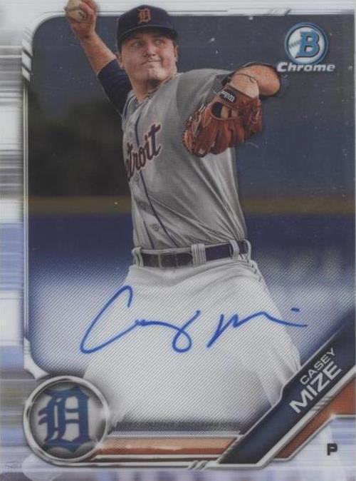 2019 Bowman - Chrome Prospect Autographs Casey Mize #CPA-CM (AU, RC ...