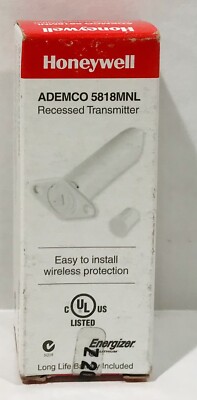 Honeywell / Ademco 5818MNL Wireless Recessed Door/Window Transmitter ...