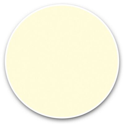 2 x Vinyl Stickers 10cm - Pale Light Yellow Colour Block #45978 | eBay UK
