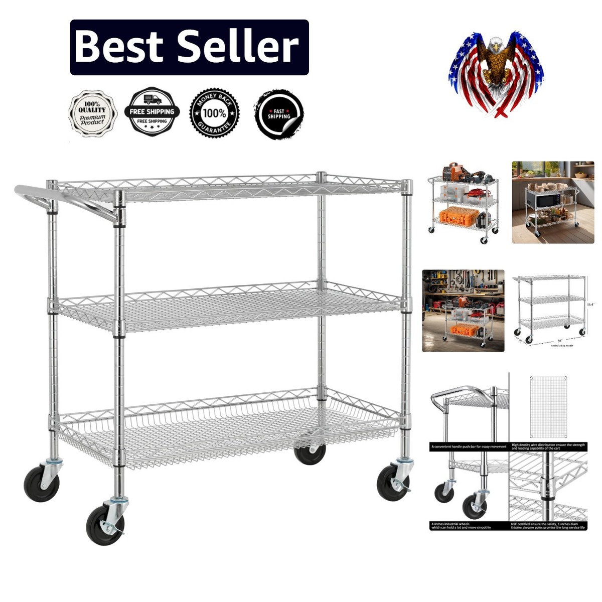 Adjustable Industrial Carts Custom Industrial Carts | Tugger Carts