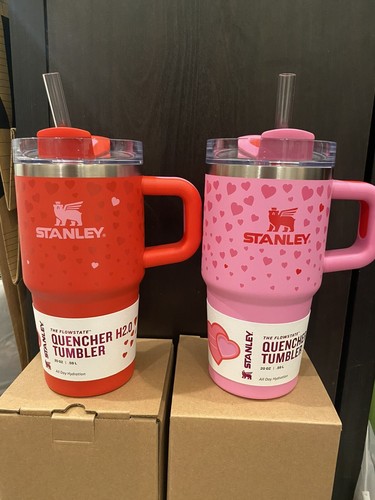 Stanley Cup Valentine’s Day 2025 Ruby Red & Sweet Hearts 20 oz 2 Pack ...