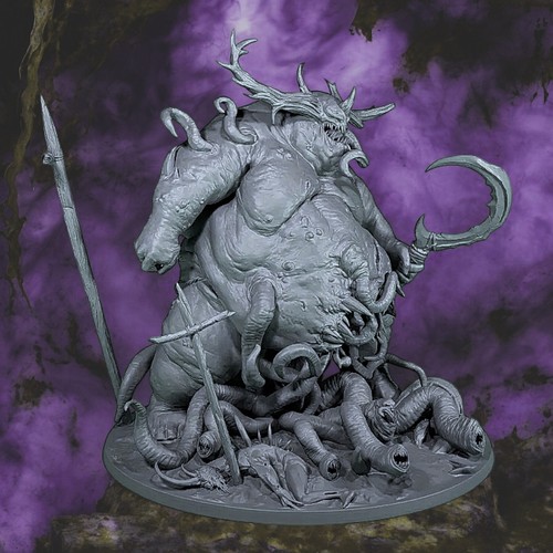 Chaos Demon Unclean Plague Miniature DnD War Game RPG Tabletop (2 Inch ...