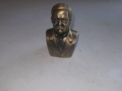 RARE Vintage President William Howard Taft Miniature Metal Bust Statue ...