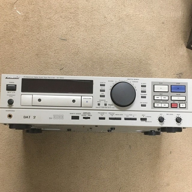 Panasonic SV3800 Audio Professional DAT Player Recorder Machine Deck ...