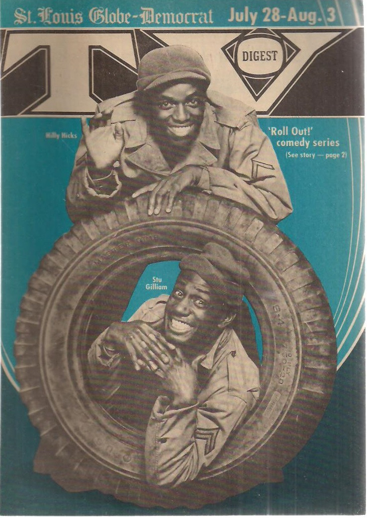 TV DIGEST St. Louis MO July 28 1973 Stu Gilliam & Hilly Hicks "Roll Out ...