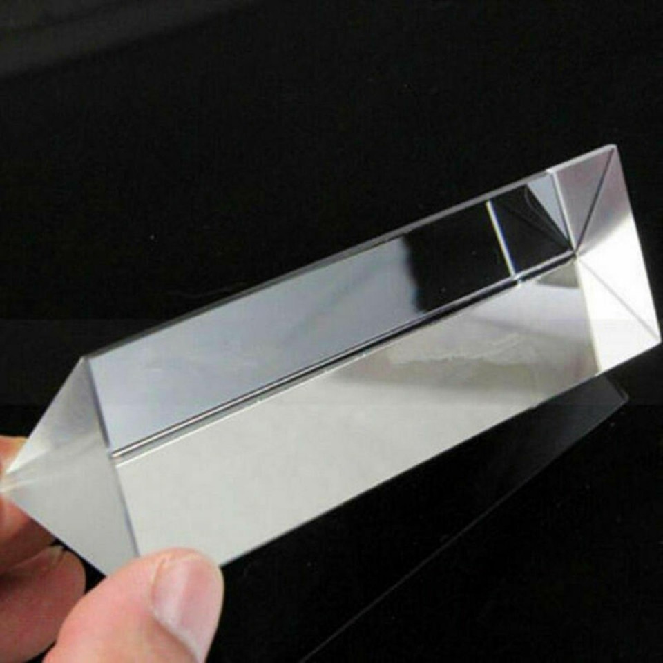 Funny Optical Glass Triple Triangular Prism Physics Teaching Reflects ...