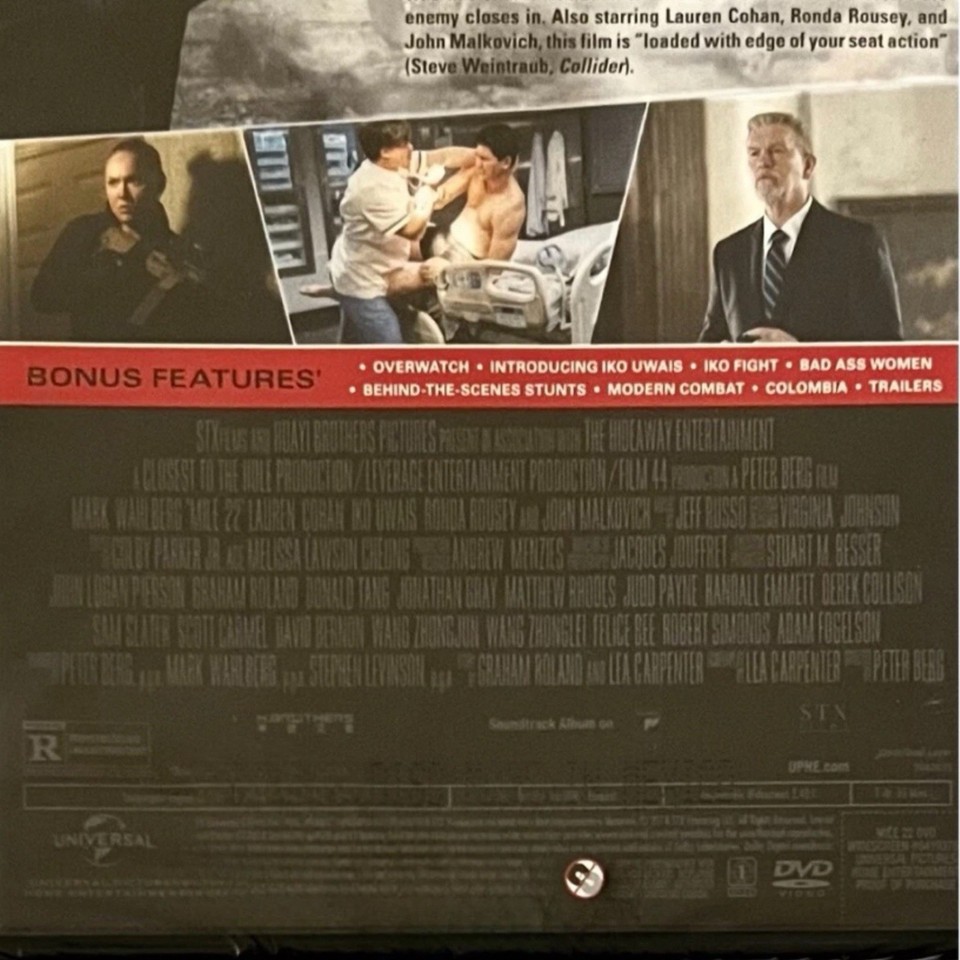 Mile 22 (DVD, 2018) Mark Wahlberg - NEW SEALED 191329041734| eBay