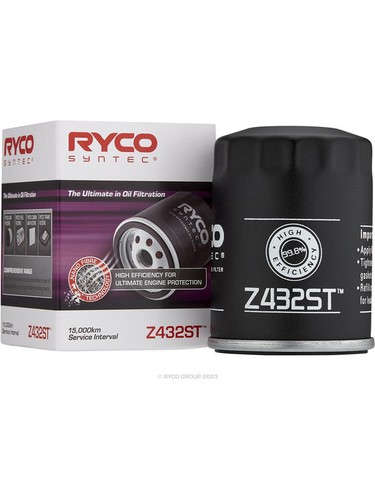 Ryco Syntec Oil Filter fits GEO PRIZM GSI 1.6L L4 PETROL ENGINE (Z432ST ...