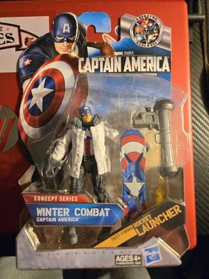 Hasbro Captain America Winter Combat Action Figure W/Fast Firing Rocket ...