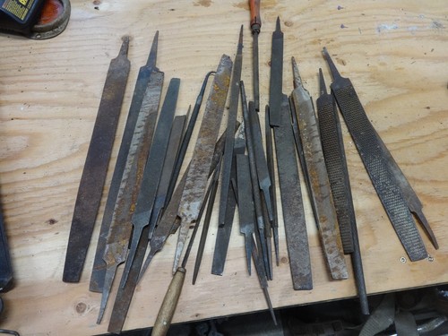 Lot of (34x) Antique and Vintage Files Rasps Rat Tail Flat Group MADE ...