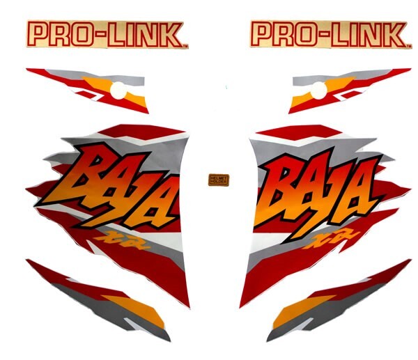 Honda XR BAJA 250 Custom made original design replica complete stickers ...