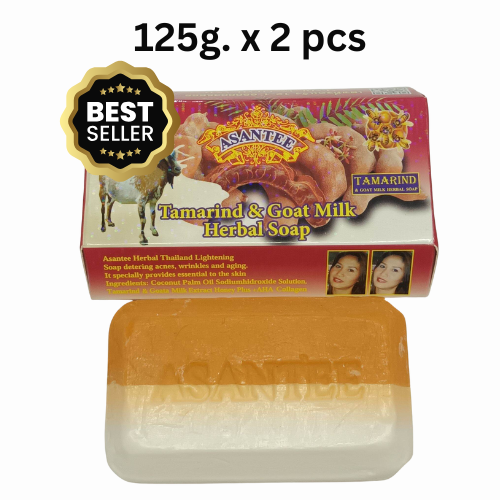 2X Thai Herbal Lightening Soap Asantee Tamarind & Goat Milk Body Soap ...
