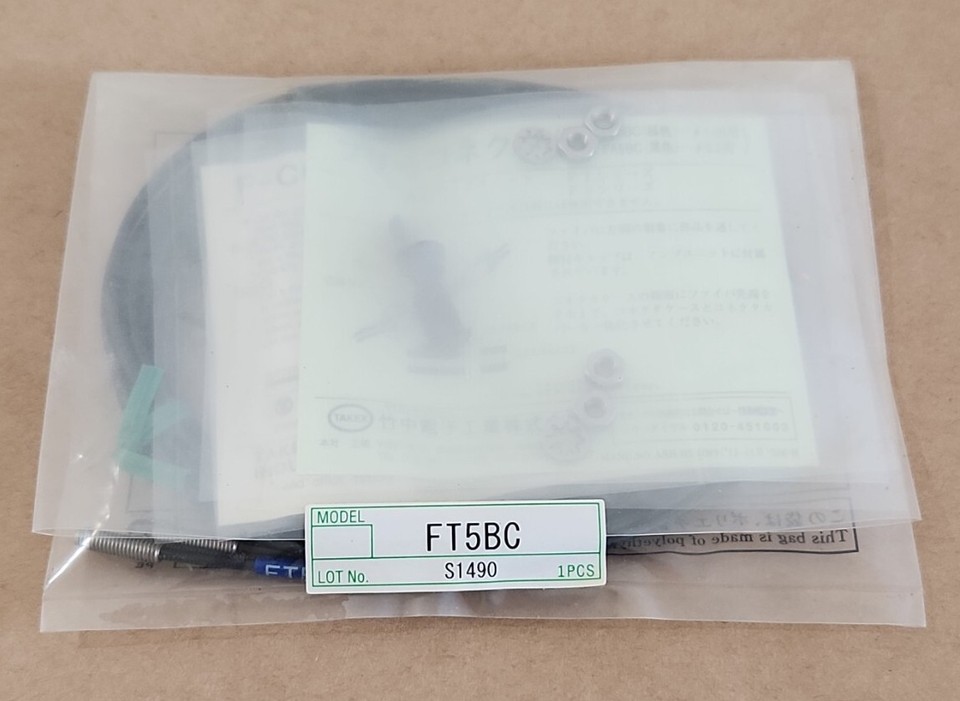 *BRAND NEW* Takenaka Electronic TAKEX FT5BC Fiber Optic Sensor FA500 ...