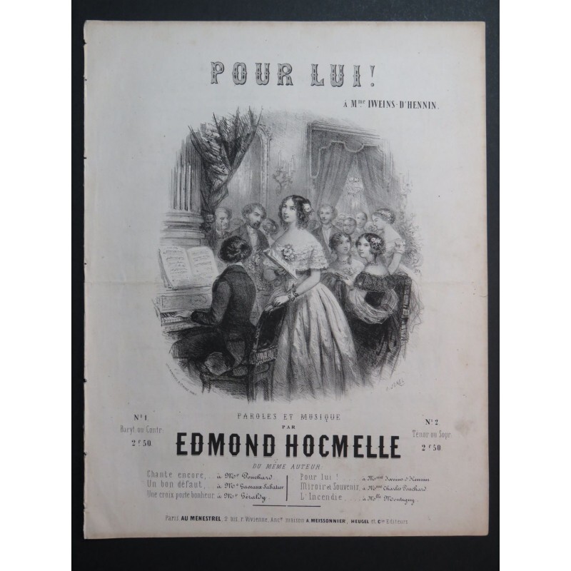 Hocmelle Edmond For Him! Singer Piano ca1850 | eBay