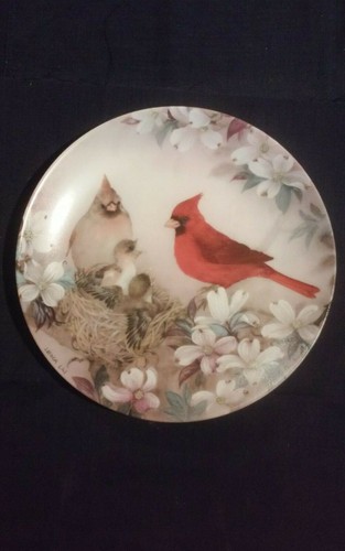 Lena Liu Collector Plate With Cardinals, Morning Serenade, COA | eBay