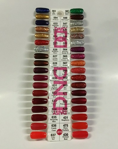 DC&DND Daisy Color Chart Gel Polish Color Sample Chart Palette Display ...