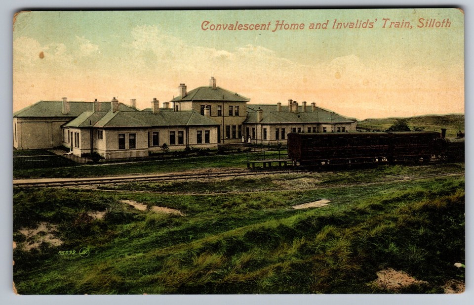 C.1910 LOT OF (6) SILLOTH, CUMBRIA, ENGLAND Postcards SOLDIER TRAIN ...