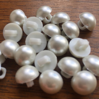 BUTTONS HALF PEARL SHANK BUTTONS X 5 PACK 18 MM. LARGE | eBay