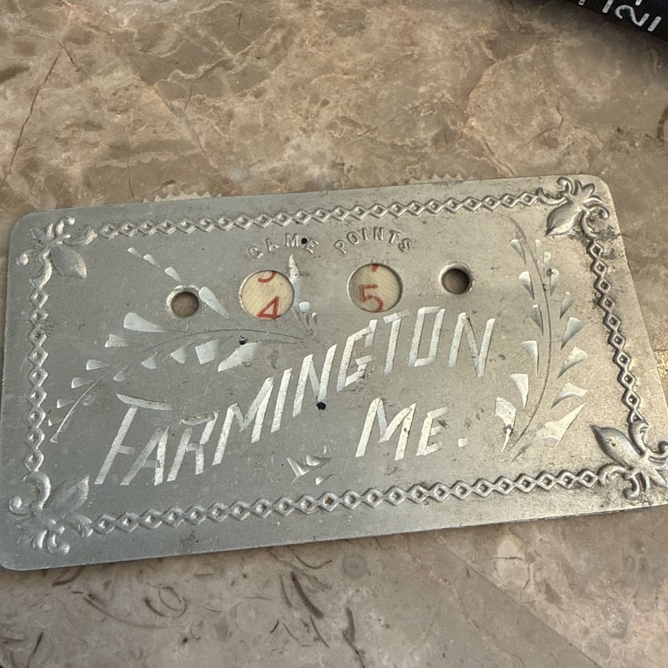 Antique 1890's-1920's Baseball & Card Score Indicator Silvertone ...