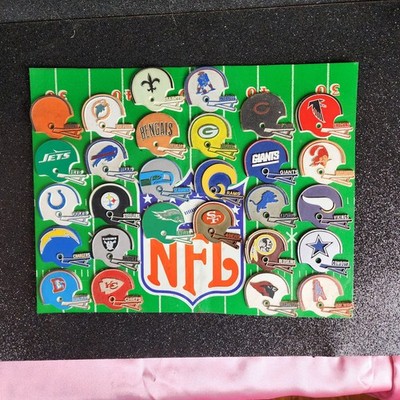 Rare Vintage Complete Set NFL Helmet Magnets 1978 - 1980 Era All 28 ...