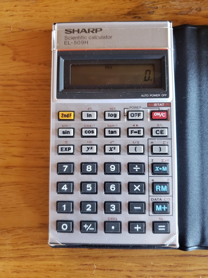 Vintage 1985 Never Used Sharp EL-509H Scientific Calculator With ...