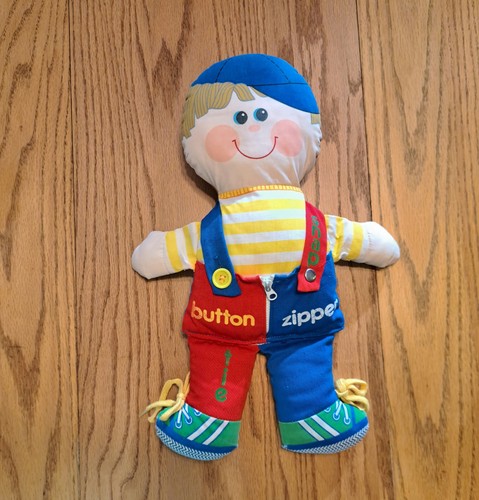Vintage 1983 Playskool 4535 Dapper Dan Teach Me Doll Button Zipper Snap Button | eBay