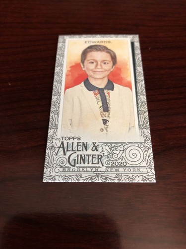 2020 Topps Allen & Ginter JULIAN EDWARDS Black Border Mini #284 Actor ...