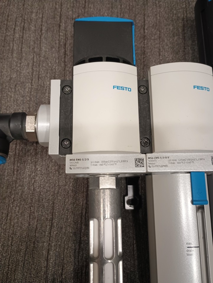 FESTO MS6-SV-1/2-D-10V24P-2M12-SO-AG , MS6-LFR-1/2-D7-C-R-V-AD1-AS, M56 ...