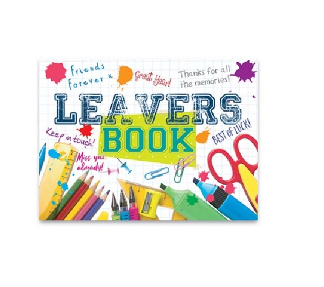 School College Leavers Autograph Book Hard Backed Cover Keepsake ...