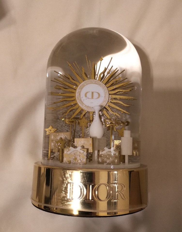 NIB DIOR PLATINUM VIP GIFT HOLIDAY 2024 MOTIF SNOW GLOBE SNOWBALL BOULE ...