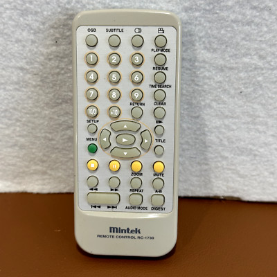 Original Mintek RC-1730 Remote for DVD1710 MDP1730 MDP5860 DVD5830 ...
