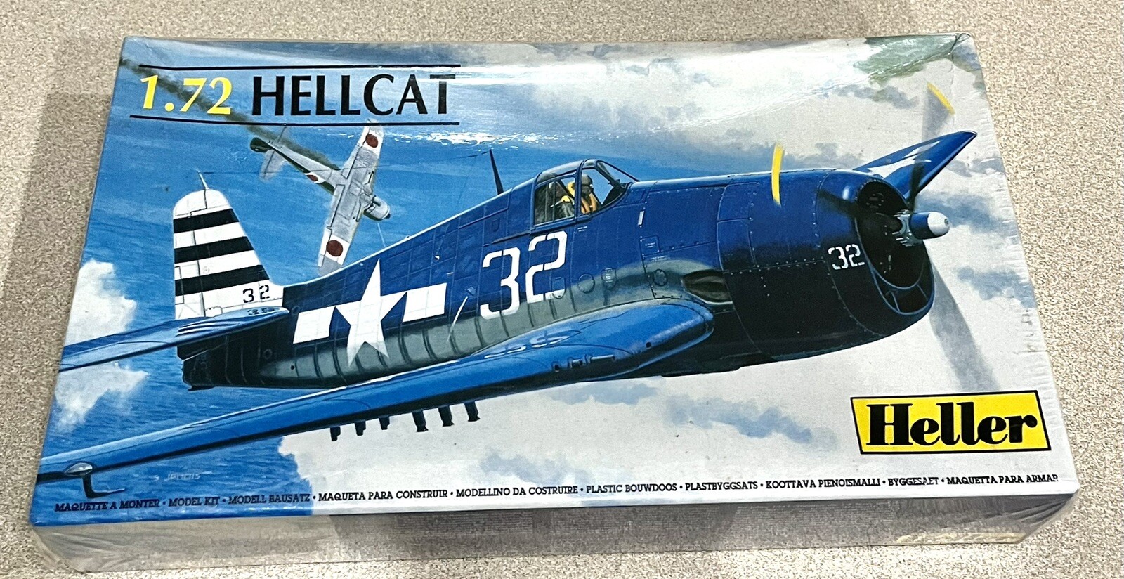 🏁 HELLER HELLCAT US NAVY FIGHTER (FACTORY SEALED) MODEL KIT 1/72 🏁 | eBay