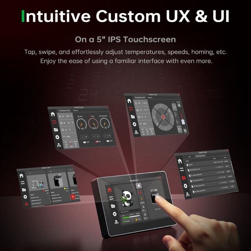 Panda Touch for Lab P1 P1S 3D Printers Upgraded Screen Display Upgraded ...