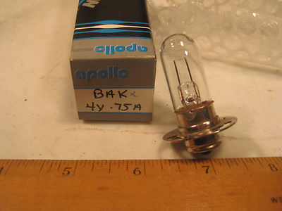 NIB BAK 3W 4V .75A Sound Reproducer Movie Exciter Lamp "BAK" Bulb NEW ...